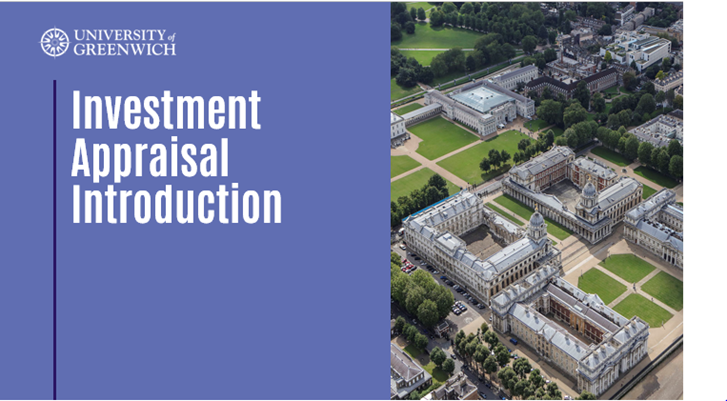 Investment Appraisal Introduction