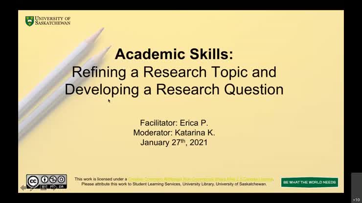 Refining a Research Topic and Developing a Research Question