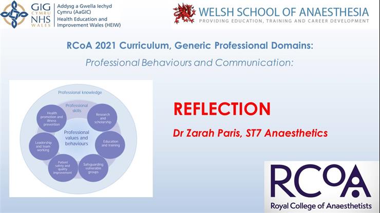 Reflection - RCOA curriculum 2021