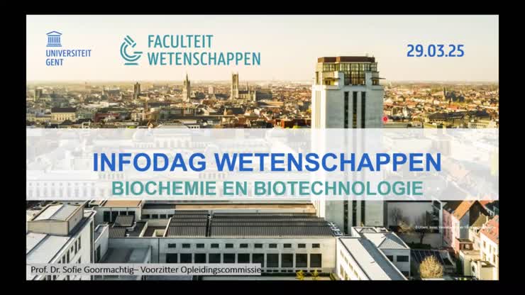 Infosessie Biochemie & Biotechnologie